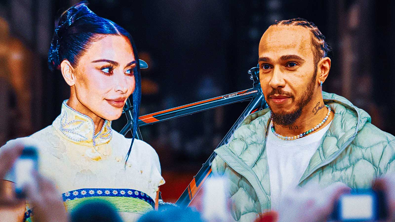 Kim Kardashian, Lewis Hamilton ride bikes together in life recap post
