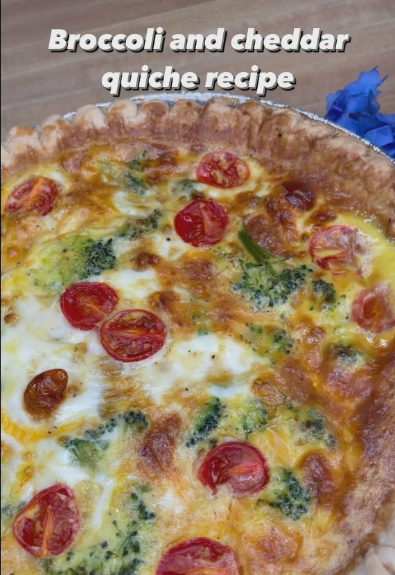 Broccoli and cheddar quiche: Easy, fluffy and flavor-packed recipe