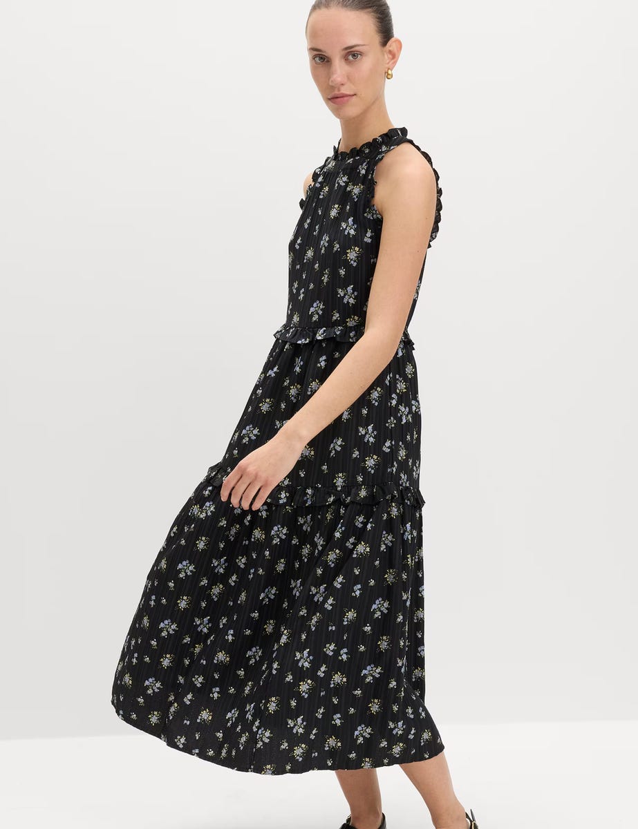 M&S’s £25 black floral midi dress is the pretty summer sale bargain to ...