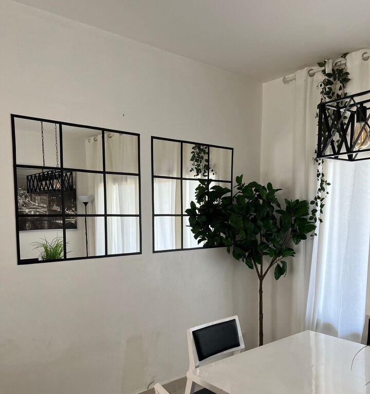 DIY windowpane mirrors on a budget