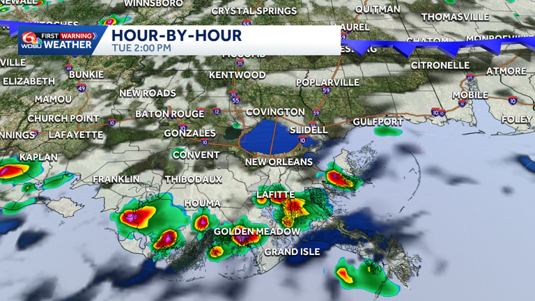 Impact Day: Timing out heavy downpours and storms this afternoon and ...