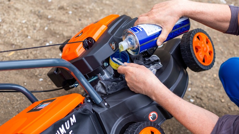 What happens if I put car oil in my lawn mower?