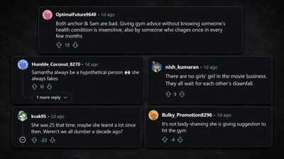 Old video: Did Samantha body-shame a fellow actress? Reddit users think so