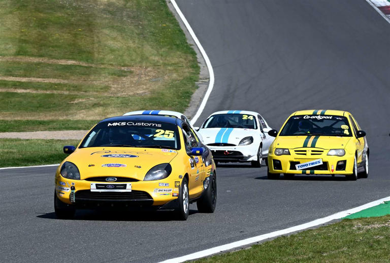 Thomas Merritt, from Kings Hill, celebrates his first-ever Brands Hatch ...