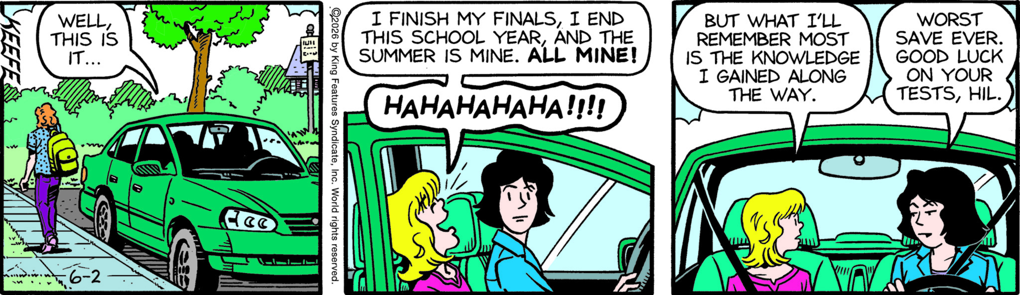 Sally Forth by Francesco Marciuliano; drawn by Jim Keefe
