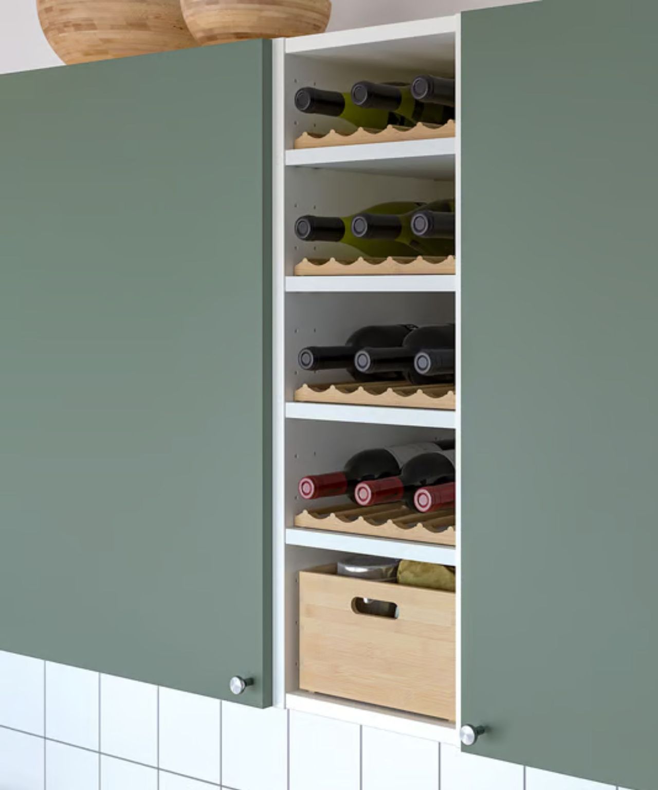 This new IKEA bottle rack is the most versatile kitchen storage