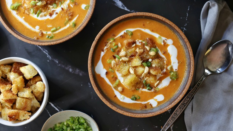Panang curry tomato bisque recipe