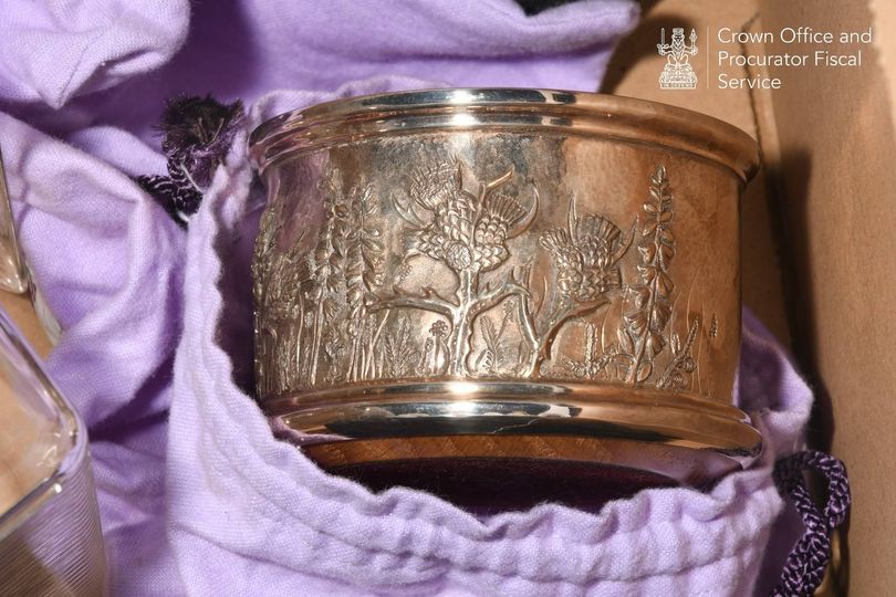 Photographs show items seized from Peter Murrell during police probe