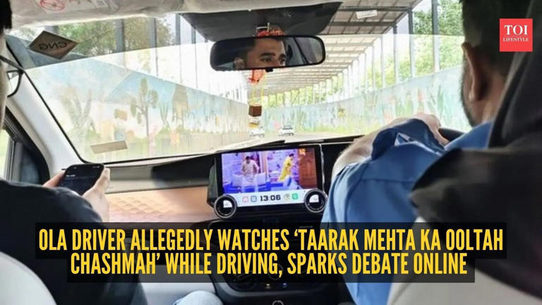 ‘Dikkat hai toh baahar utar jao’: Ola driver allegedly watches ‘Taarak ...