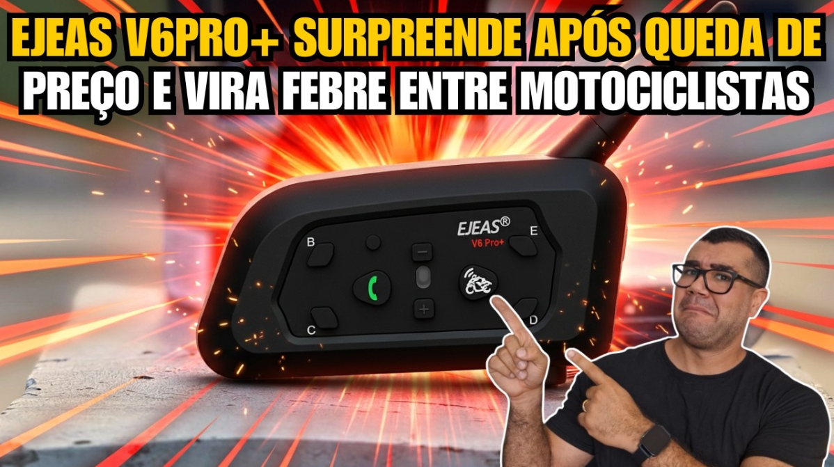 Intercom EJEAS V6PRO+ preço baixo e grande procura