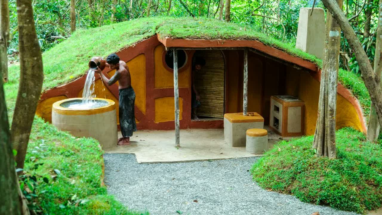 Two men turned the jungle into a designer mansion using nothing but skill