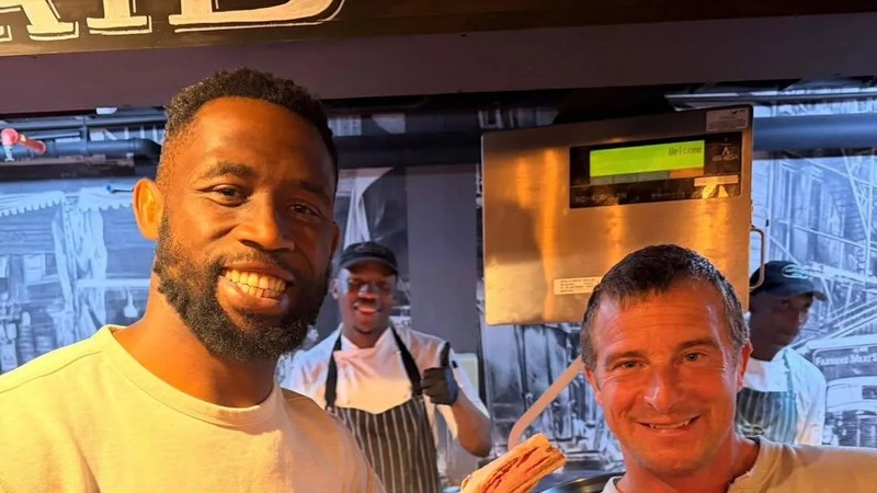 Look: Bear Grylls is in South Africa and Siya Kolisi gave him a true ...