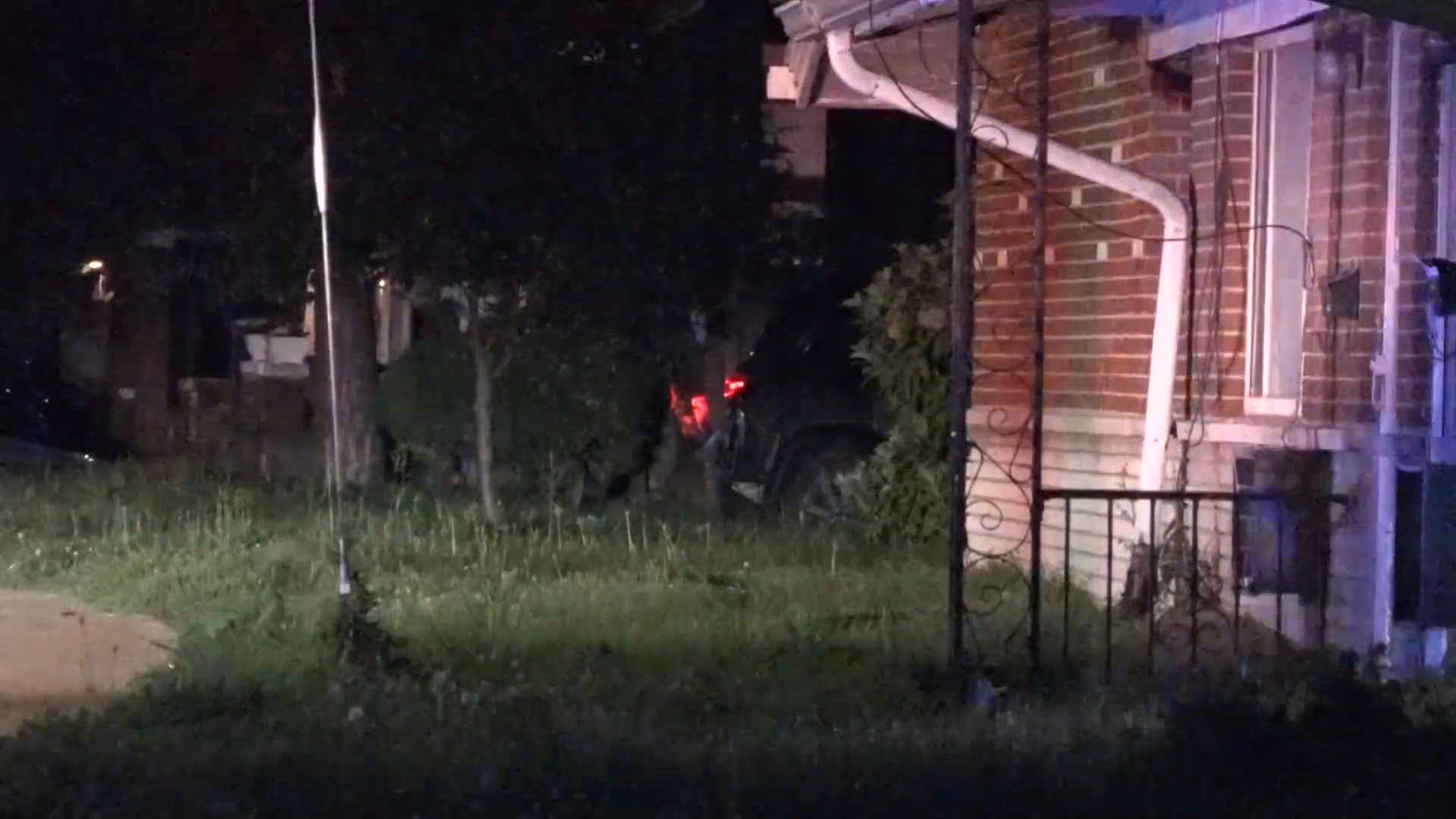 Car crashes into home in Velda City