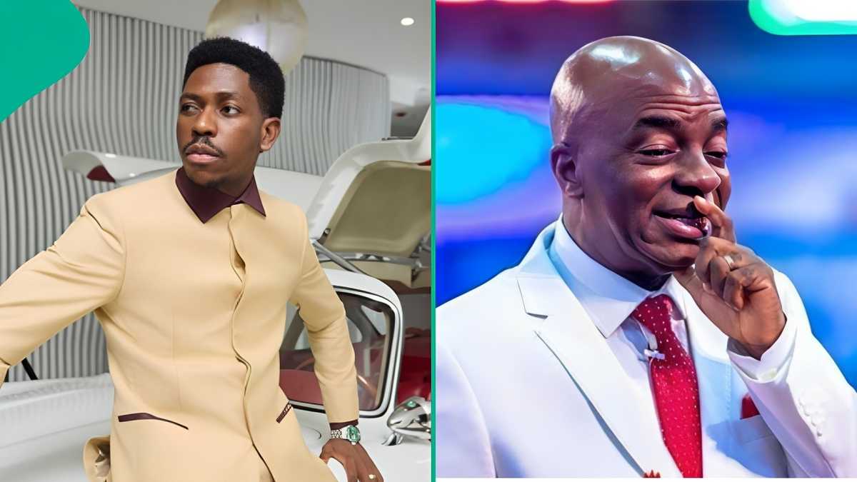 Video: Moses Bliss' response during encounter with Bishop Oyedepo ...