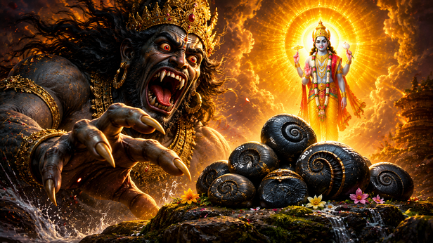 Why a demon wanted to devour Lord Vishnu