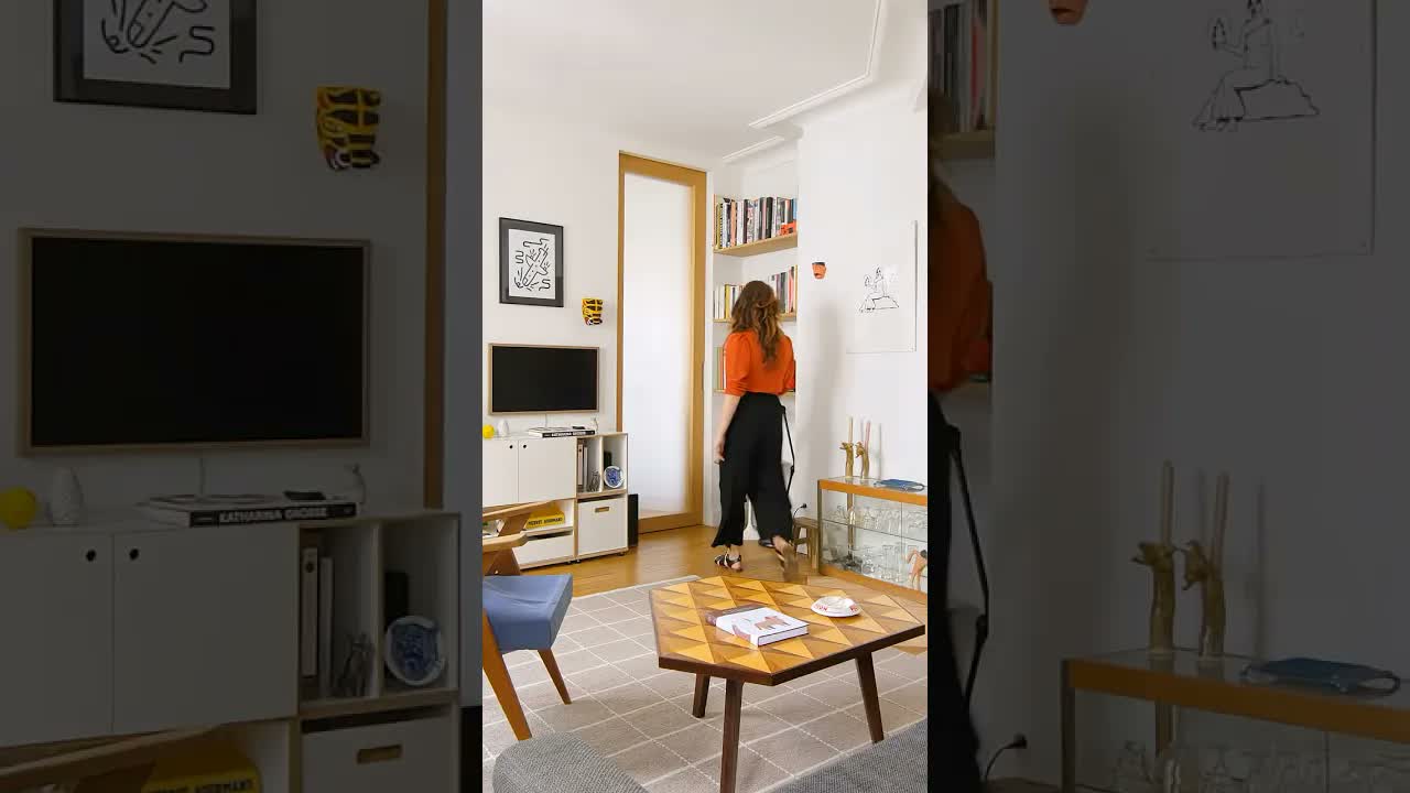 Interior designer completely transforms small dark Paris apartment