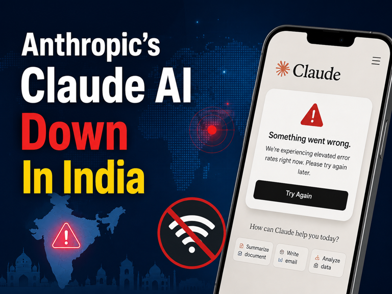 Anthropic's Claude AI down in India: Users say AI chatbot app, website ...