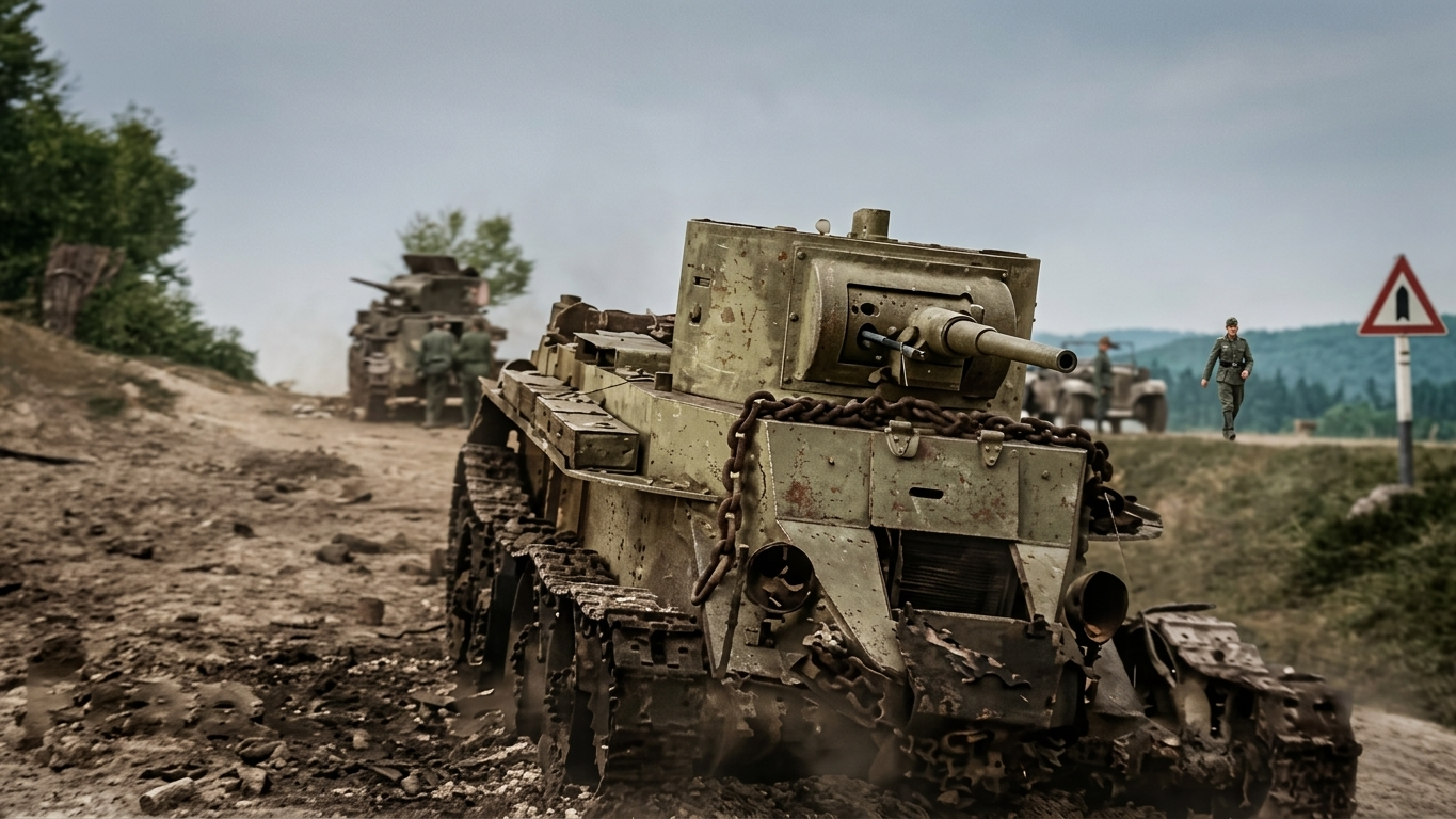 When the largest Russian tank of the war finally met its test