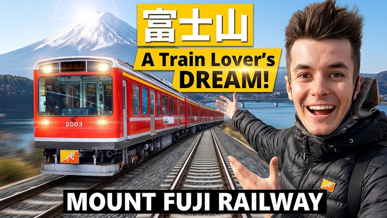 Epic Japan train adventure | Mt Fuji scenic route travel
