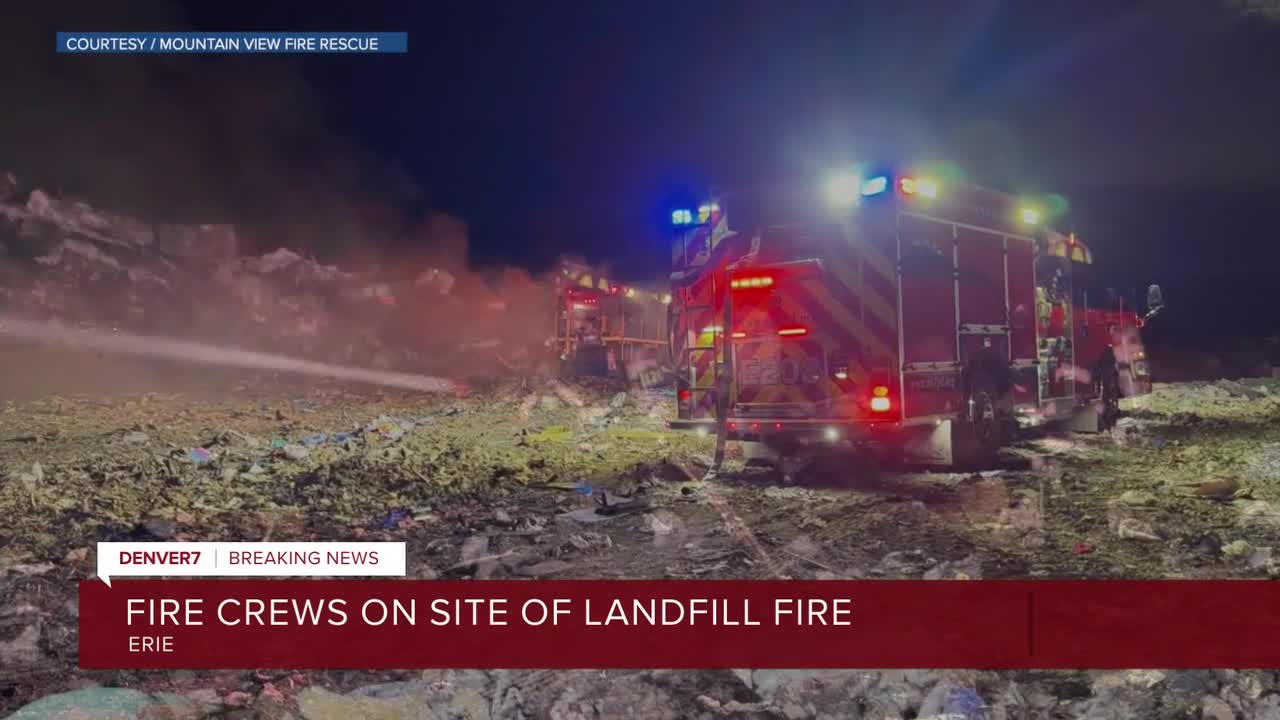 Fire ignited at Front Range Landfill in Weld County, Mountain View Fire ...