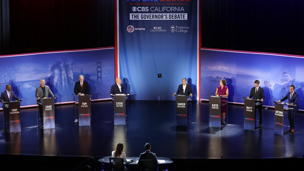 California governor's race narrows as Hilton, Becerra take early lead ...