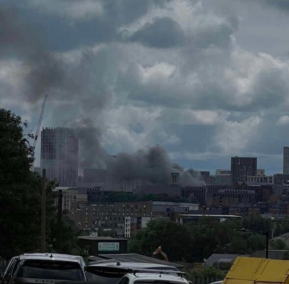 Sheffield fire: Blaze erupts in city centre as thick smoke seen for miles