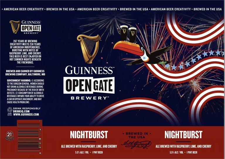 Guinness Open Gate Brewery launching Nightburst to celebrate American ...