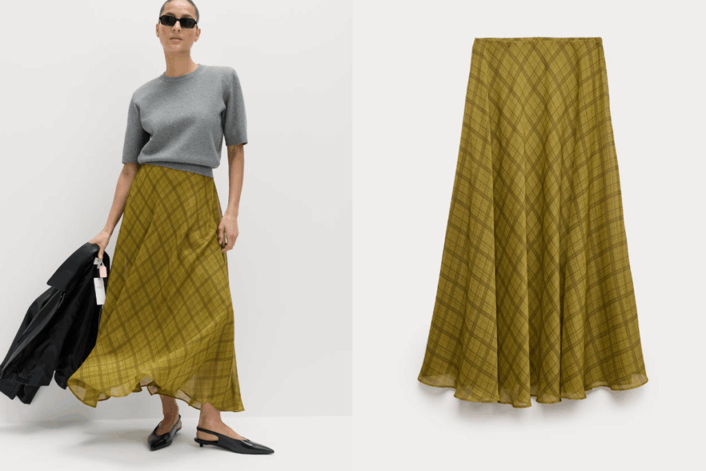 The most stylish print of the season: M&S midi A-line chiffon skirt is ...