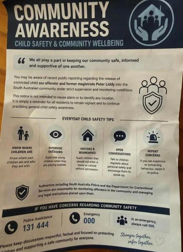 Read the chilling flyer placed in resident's letterboxes ahead of ...
