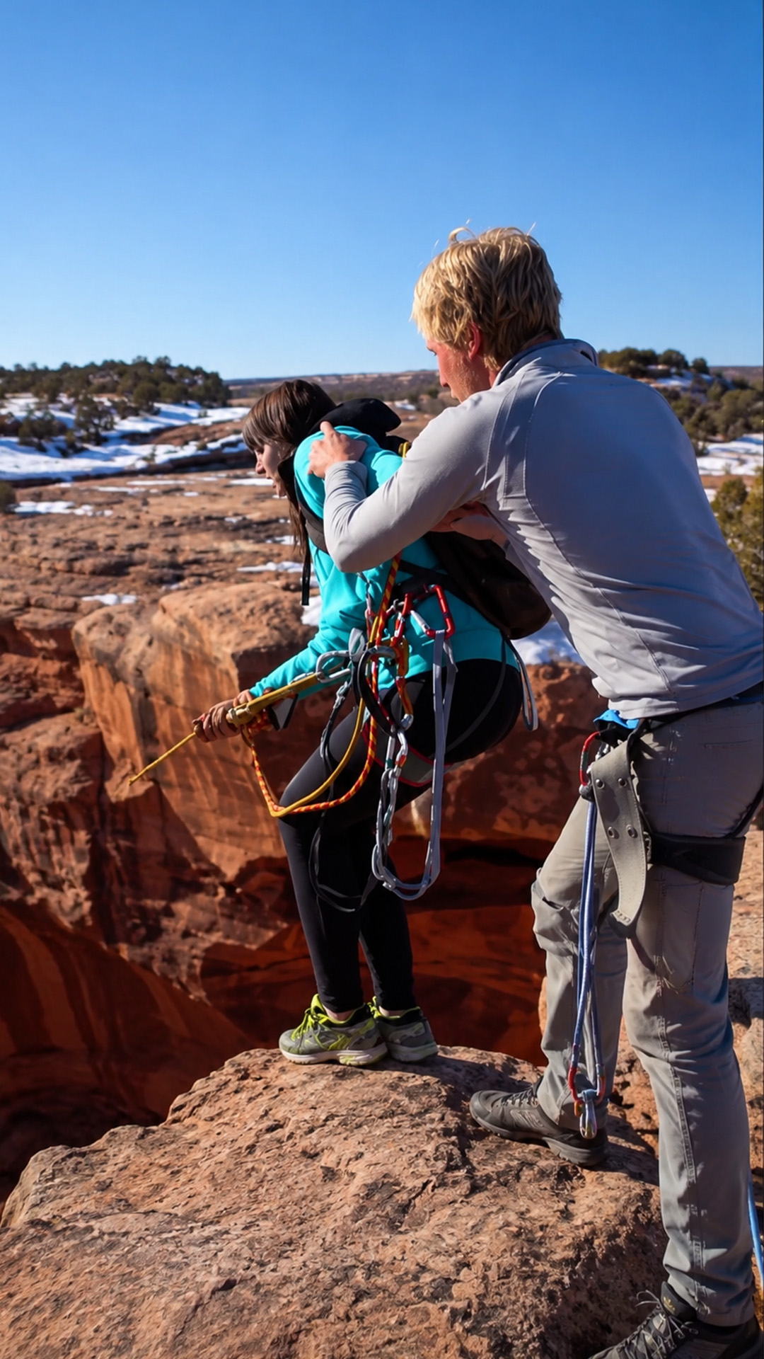 A giant swing experience high above the landscape
