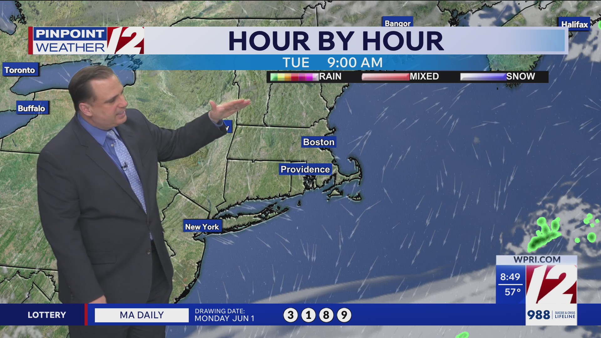 WPRI 12 weather forecast for 6/2/26: Warmer today; even warmer late week