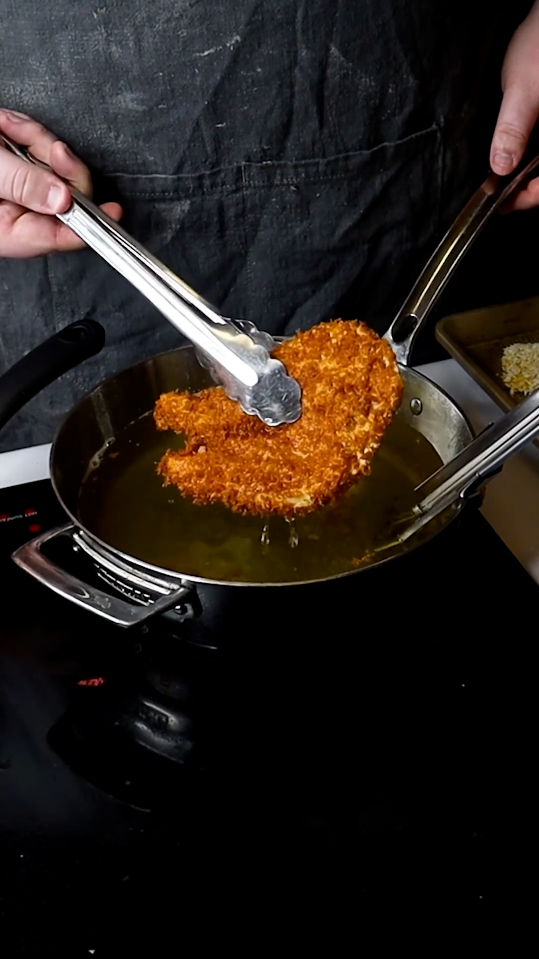 Vodka chicken parmesan with creamy tomato sauce