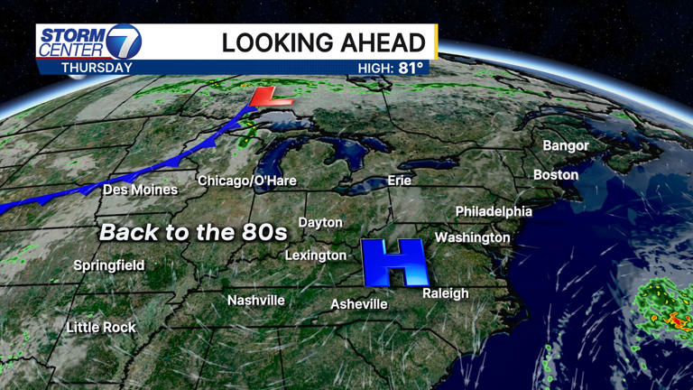 High pressure brings changing temperatures before rain arrives