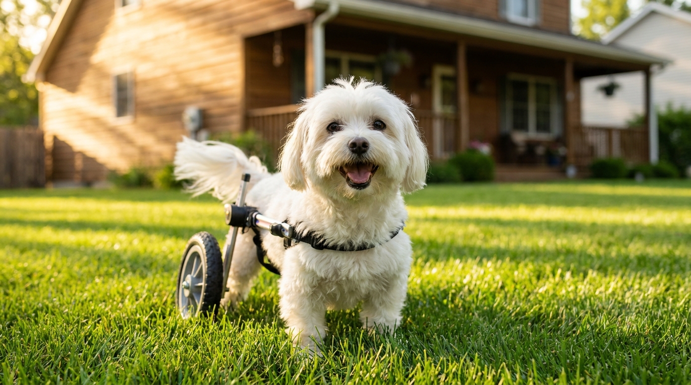 Un chien paralysé dont la « queue remue sans arrêt » retrouve l'espoir ...