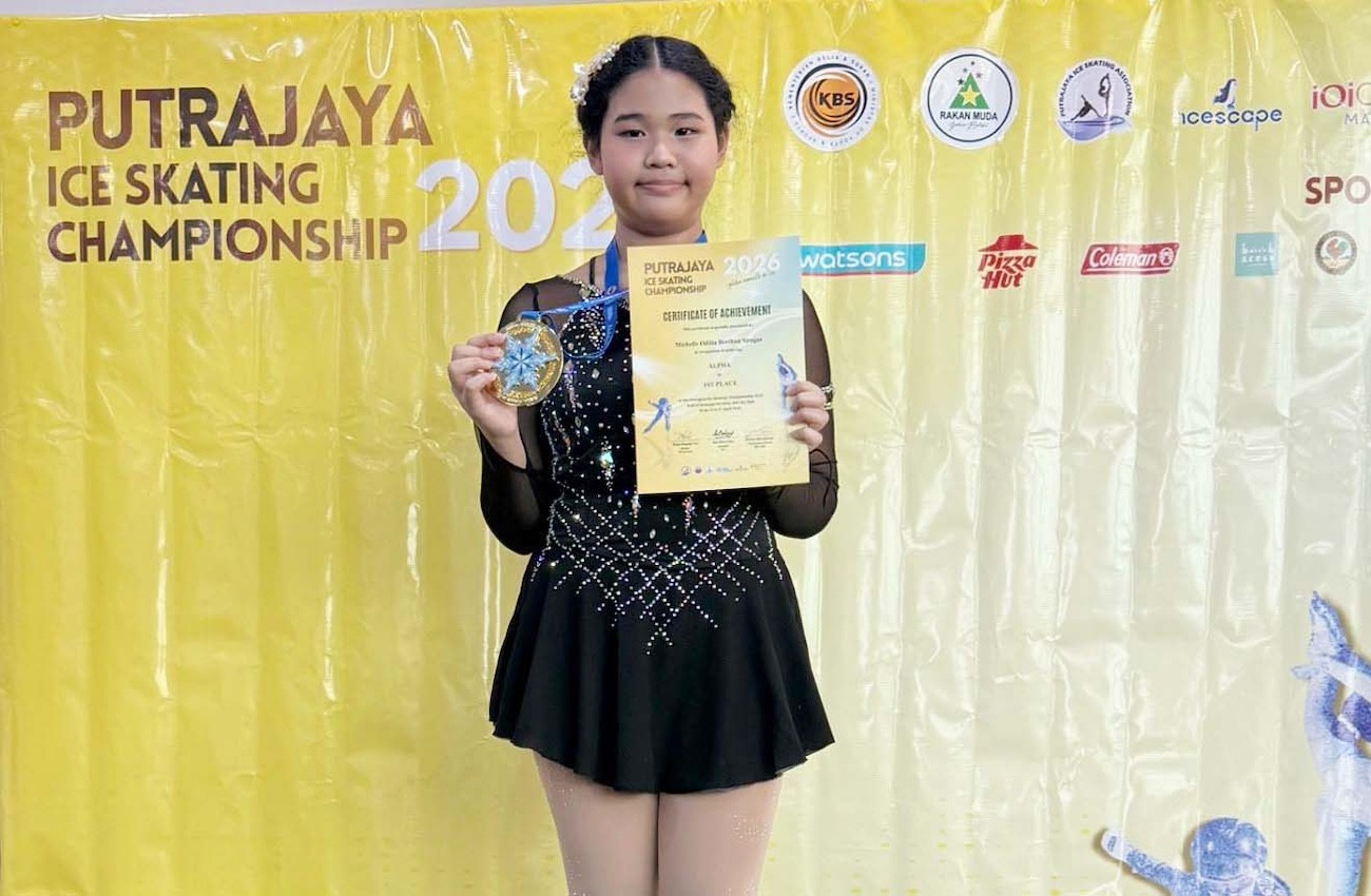 Atlet muda Michelle Odilia ukir prestasi di kejuaraan ice skating Malaysia