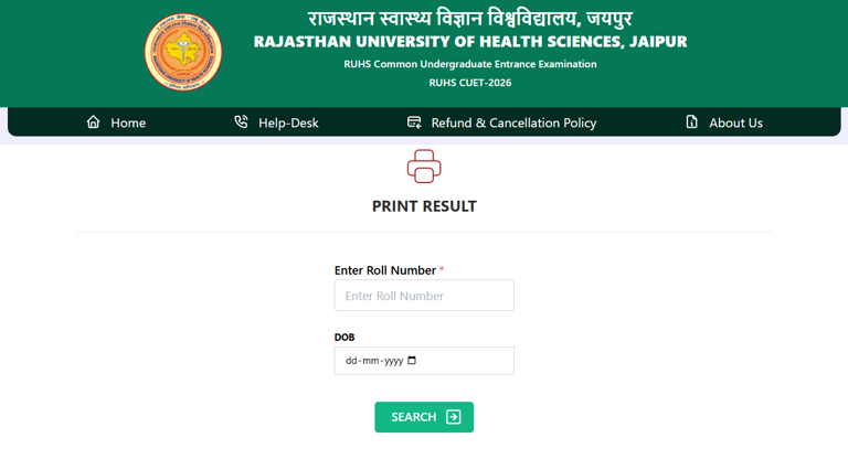 RUHS CUET 2026 result out at ruhsraj.org; download Rajasthan BSc ...