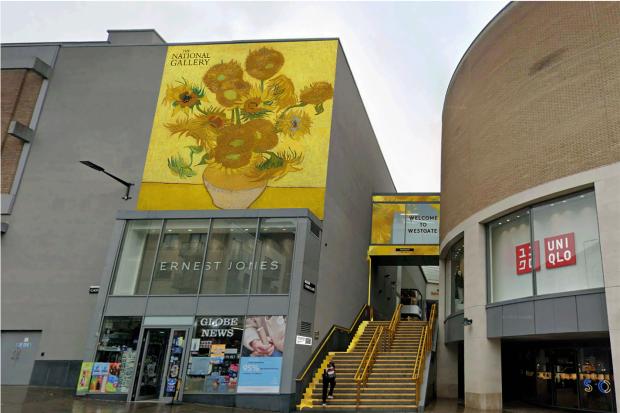Oxford Westgate lodges plans for giant Van Gogh Sunflowers mural