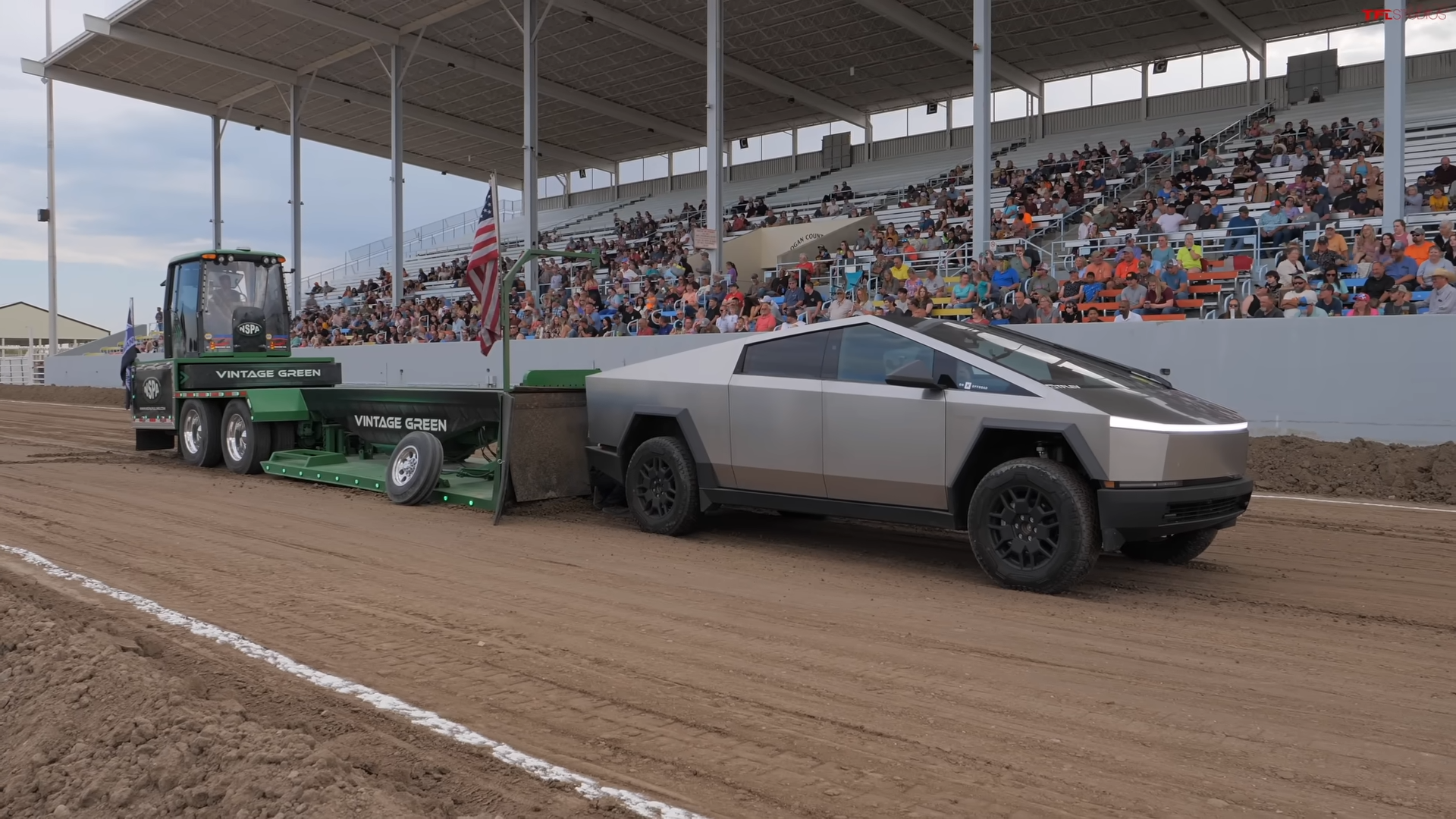 A Cybertruck showed up at a tractor pull - then things got awkward fast ...