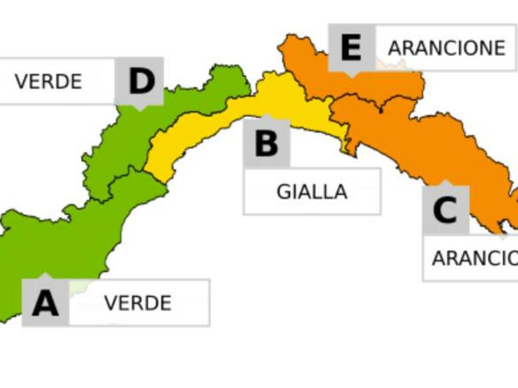 In Liguria temporali forti e piogge diffuse: allerta arancione sul ...