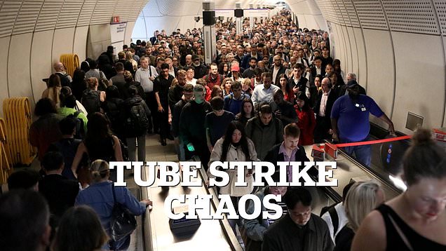 Tube strike chaos as Underground workers go on strike
