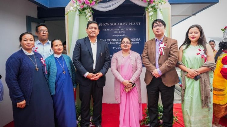 Meghalaya CM inaugurates 50 KW solar plant at Shillong school ...