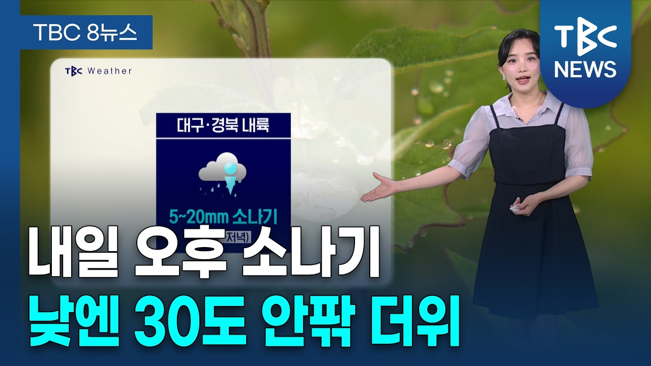 내일 더위 속 소나기… 오후부터 비 예상 260602ㅣTBC뉴스