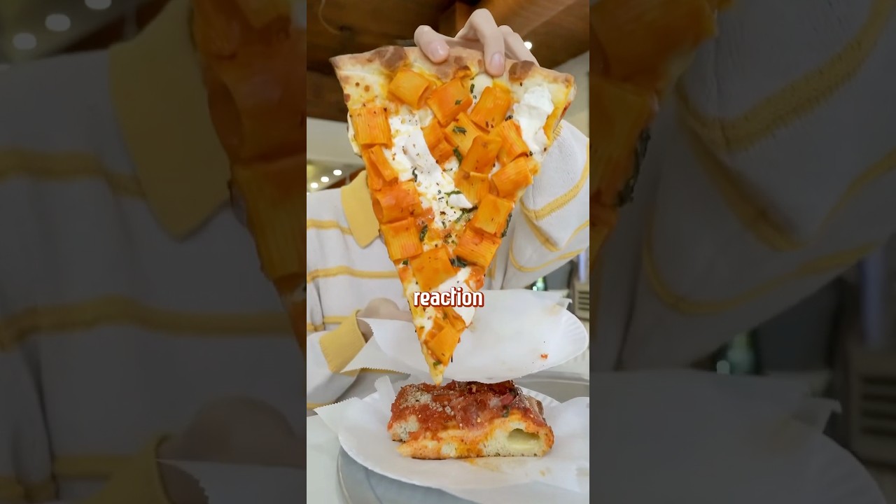 Bizarre pasta pizza hybrid dish comes together in home kitchen