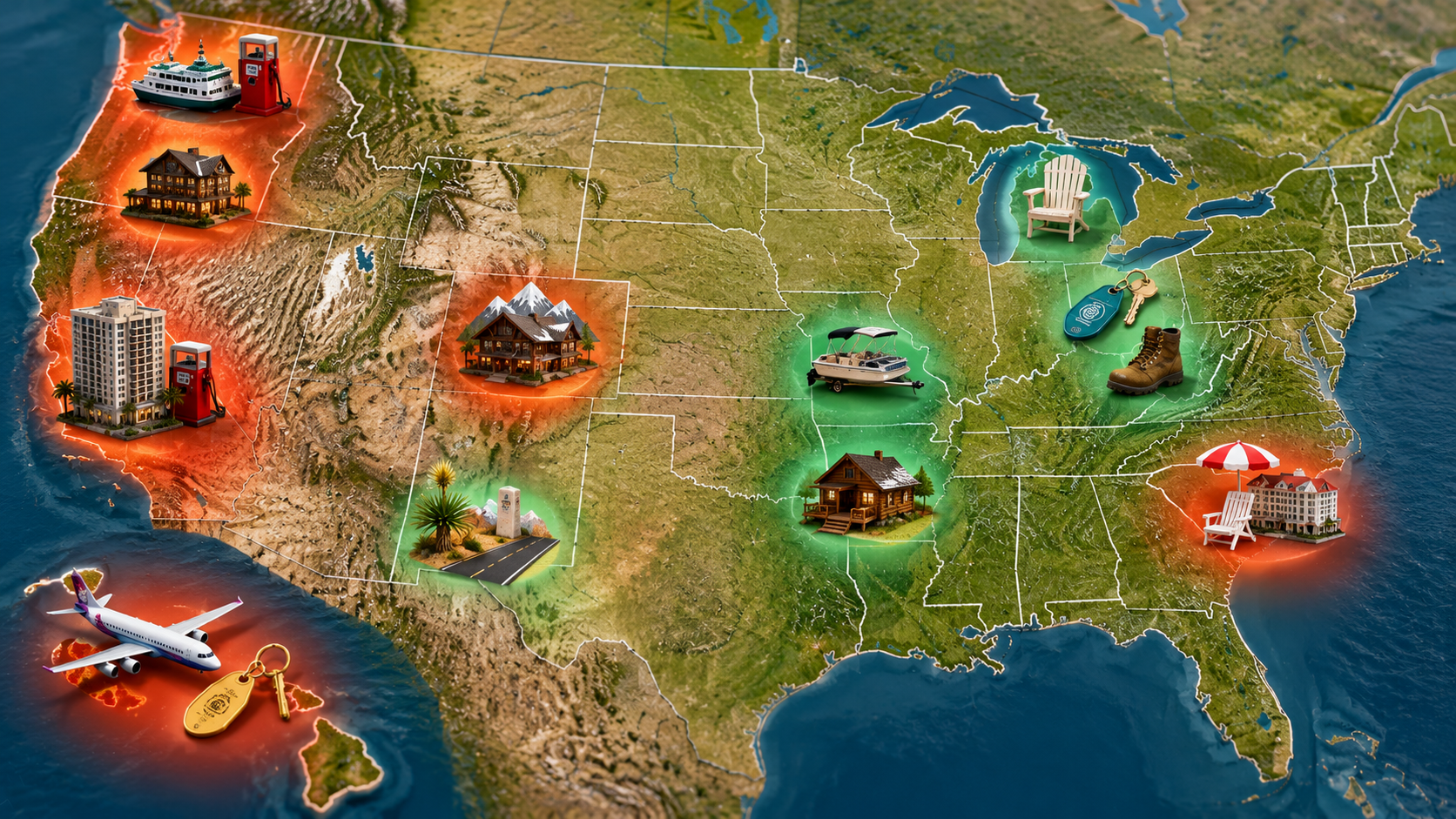 US states where travel has become more expensive, and states where it ...
