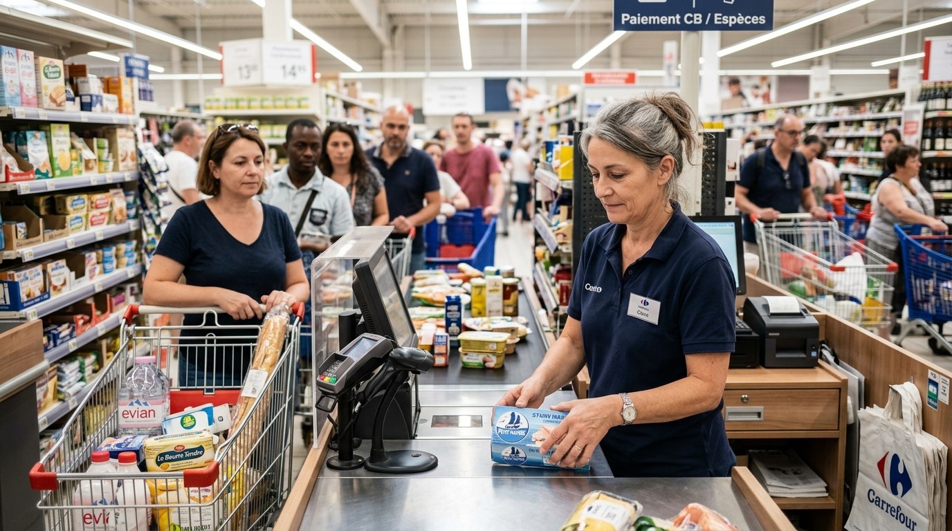 Carrefour : après 38 ans en caisse, cette employée atteint un salaire ...