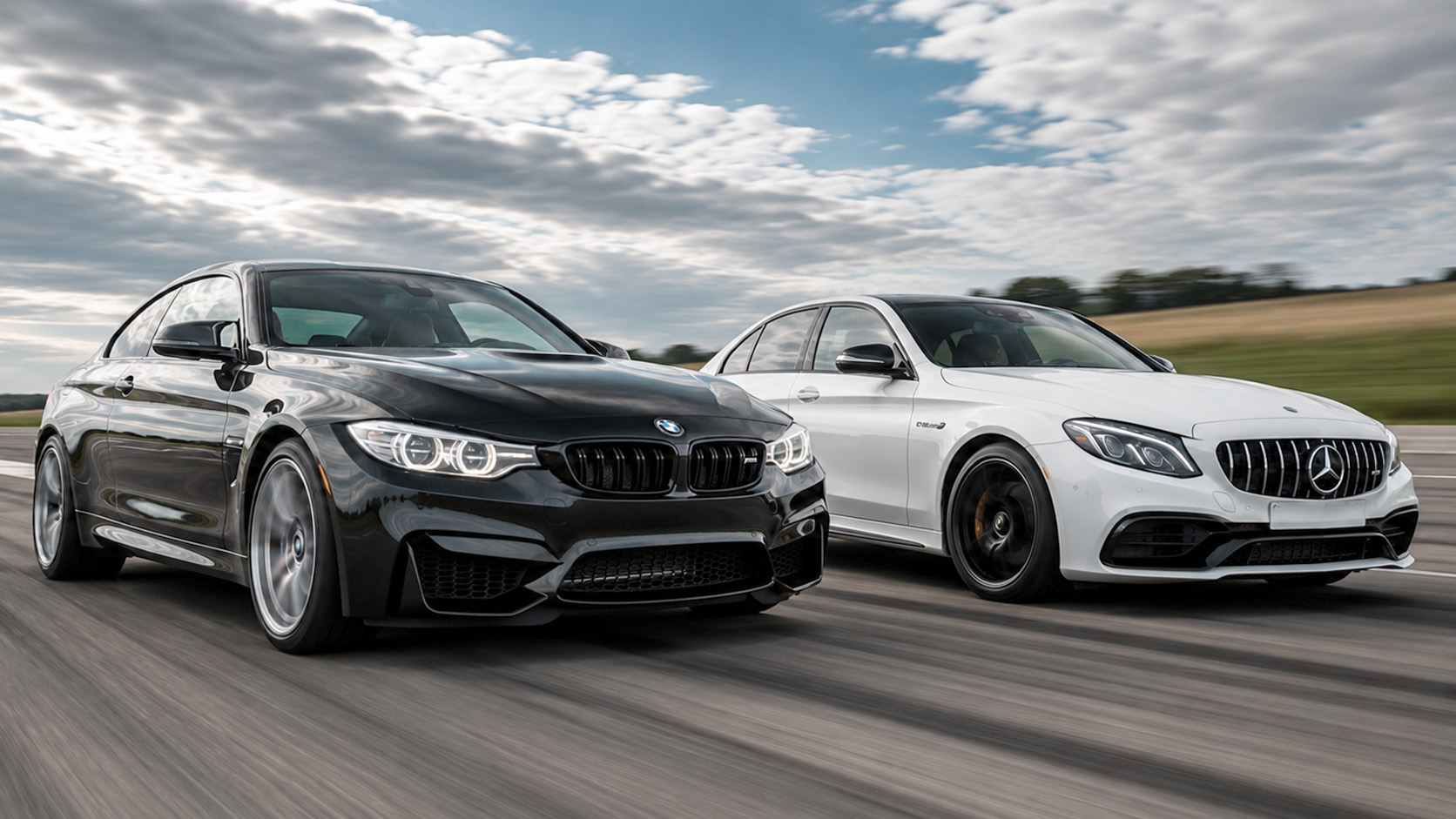 Which is faster, the BMW M4 or Mercedes C63 AMG?