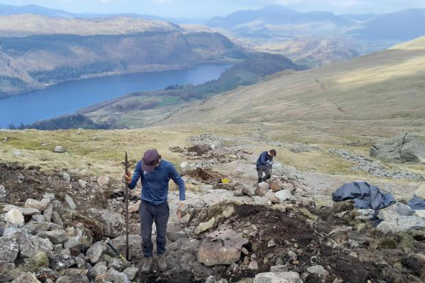 Major restoration begins on Helvellyn’s Swirls Path in Lake District