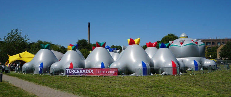 Inflatable art installation comes to town