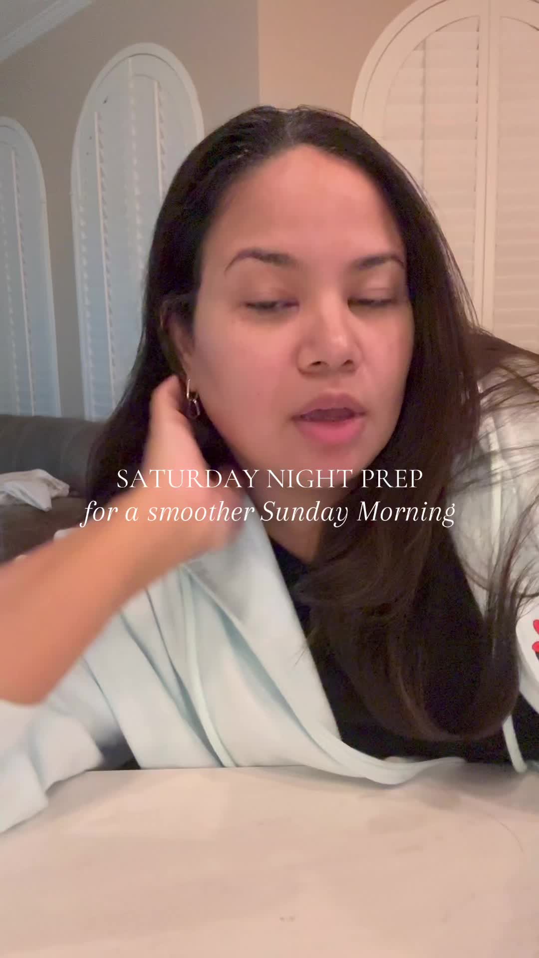 My Saturday night routine getting the house and kids ready for a smooth ...