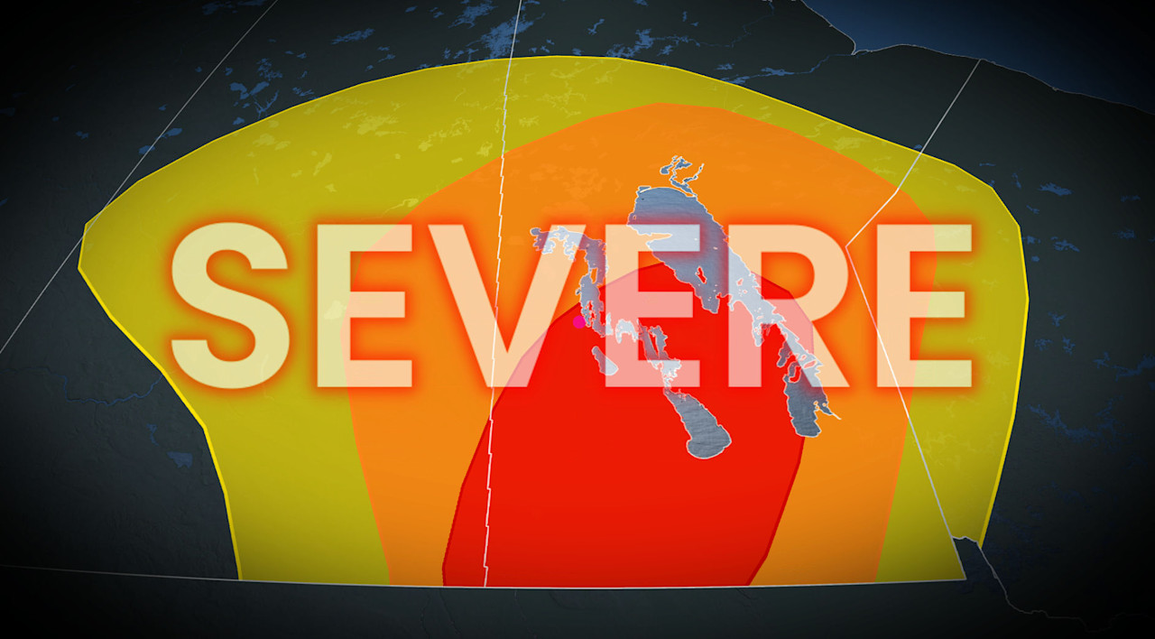 Large hail and tornado threat with severe storms over Sask., Manitoba